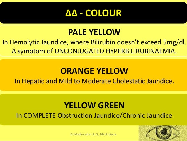 Differential Diagnosis of Icterus/Jaundice