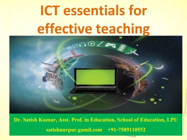 Ict essentials for effective teaching | PPT | Free Download