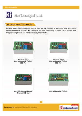Kitek Technologies Private Limited, Navi Mumbai, Analog Trainer Kit | PDF