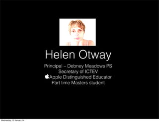 Ictev 2012 thought leadership helen otway | PPT