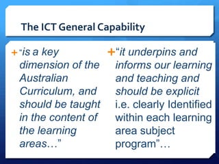 Key Differences: ICT General Capability and Digital Technology | PPTX