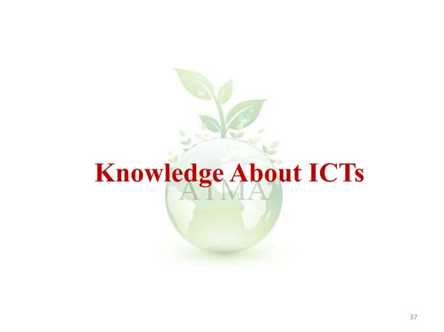 knowledge and awareness of ICT | PPT