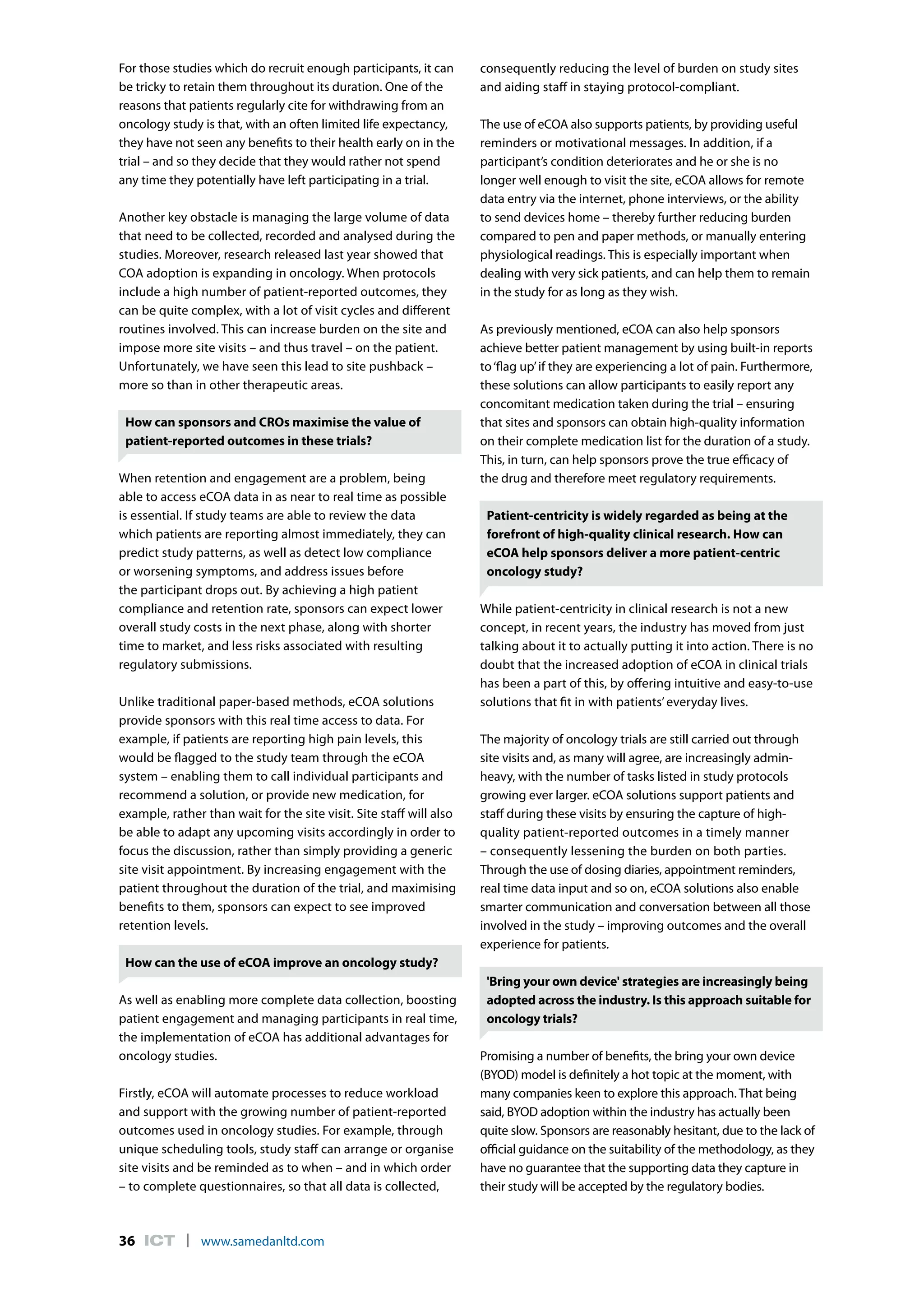 Putting the Oncology Patient First | PDF