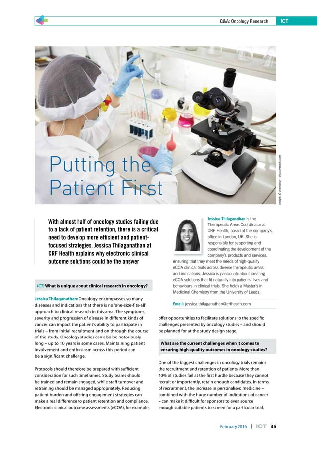 Putting the Oncology Patient First | PDF