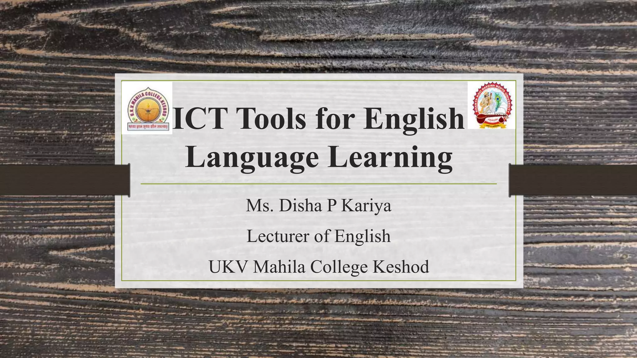 Ict for English Language Learning | PPTX