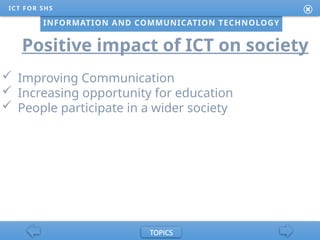 ICT lecture notes for senior high school | PPTX