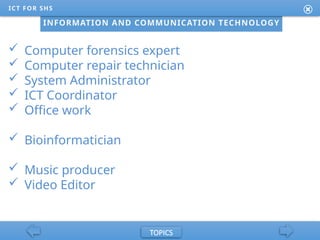 ICT lecture notes for senior high school | PPTX