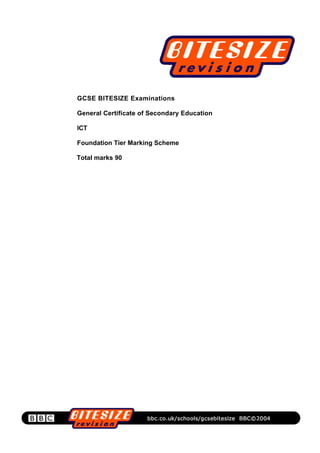 Ict foundation marking | PDF