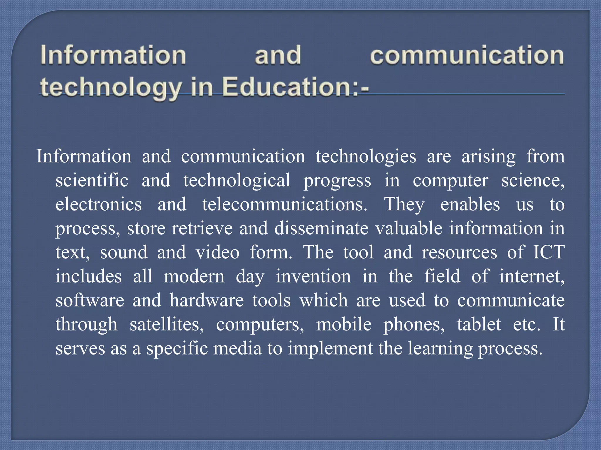 Ict future education | PPT
