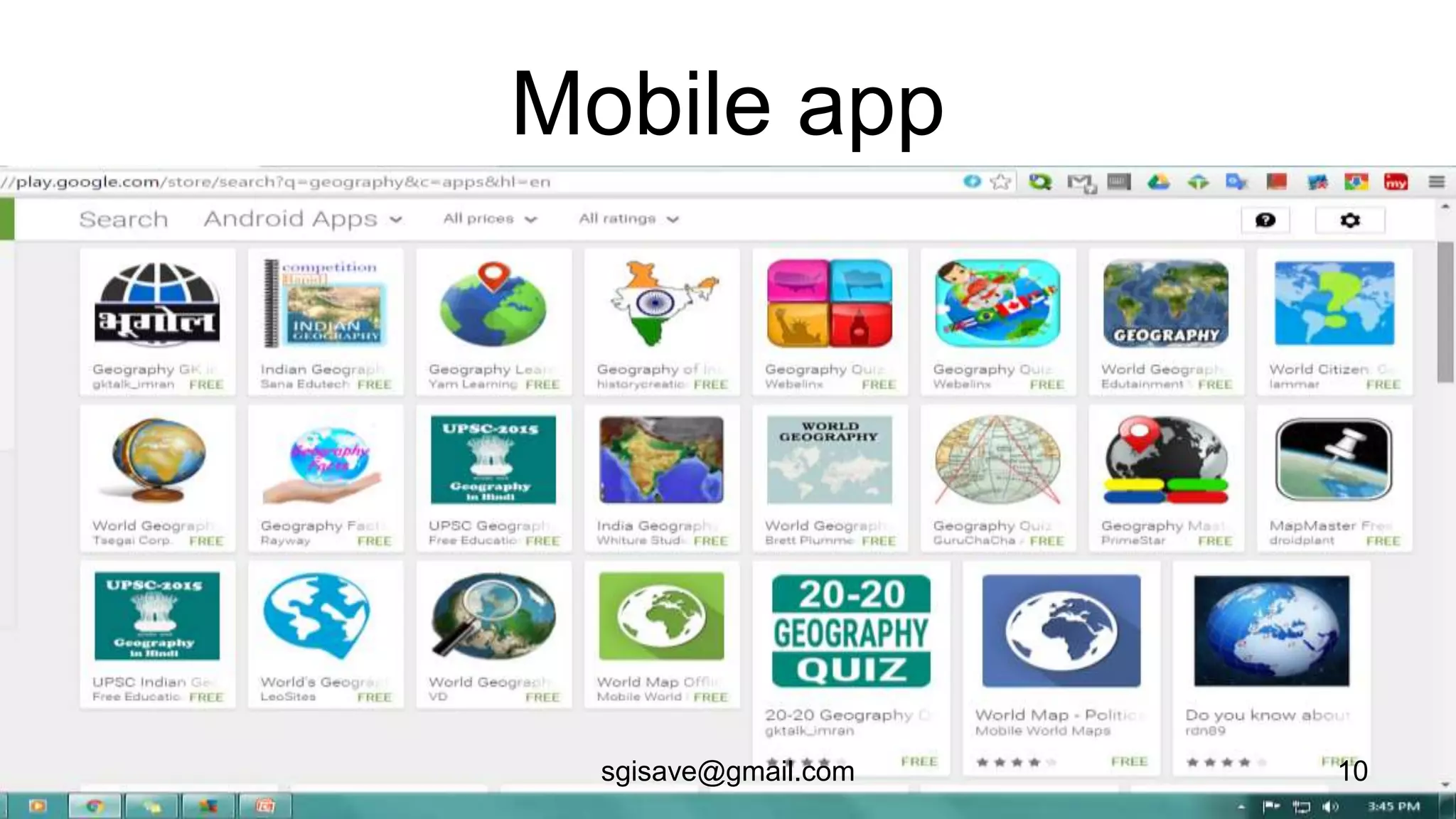 Use of ICT for Geography | PPT