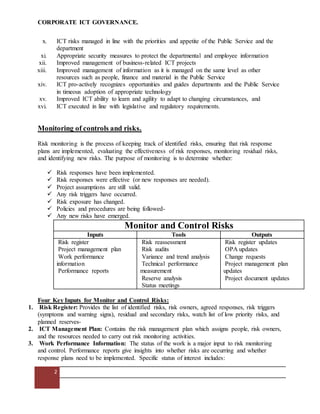 Ict governance | DOCX | IT and Internet Support | Internet