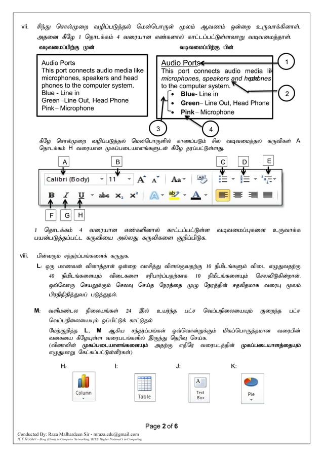 ICT Grade 10, 2nd Term Paper By Raza Malhardeen Sir Beng(Hons) | PDF