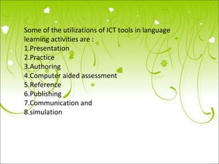 ICT Group Presentation - CALL | PPT