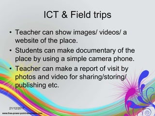 Use of ICT for development of learning material | PPTX