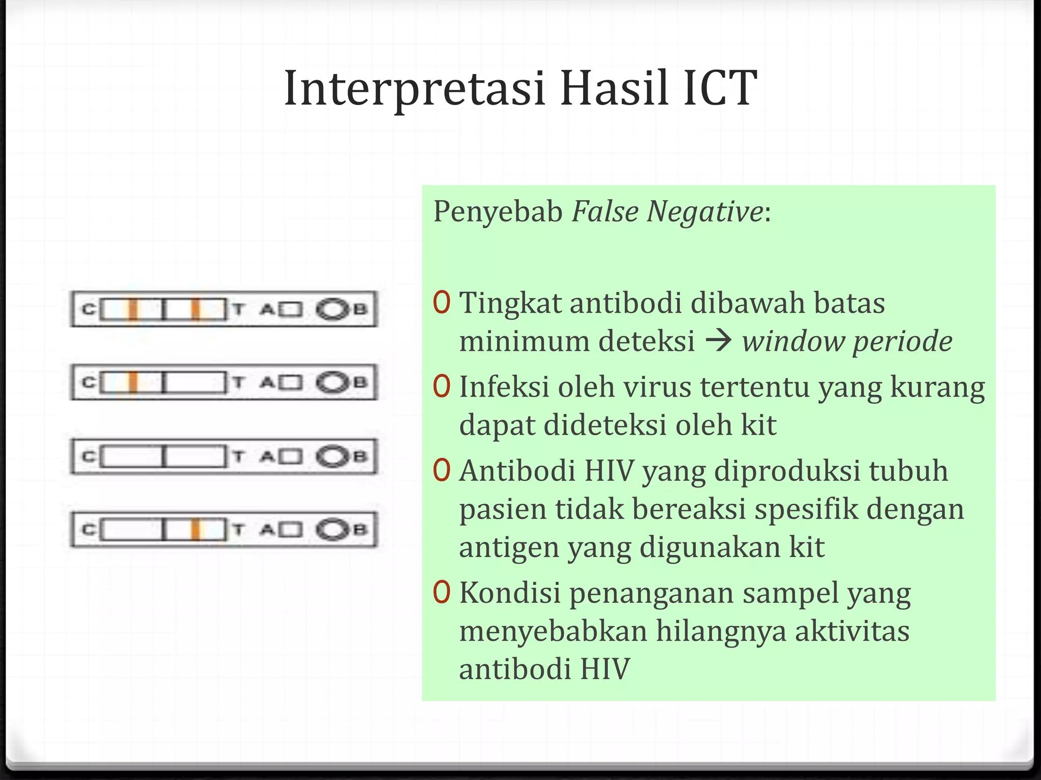 Pemeriksaan HIV dan Anti-T. pallidum Metode Imunokromatografi | PPTX