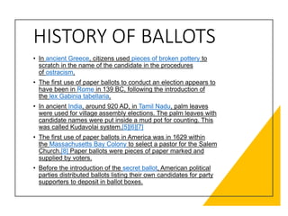 use of technology in elections in india | PPTX