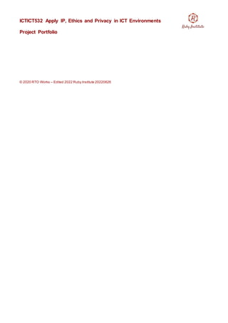 ICTICT532 Project Portfolio.docx