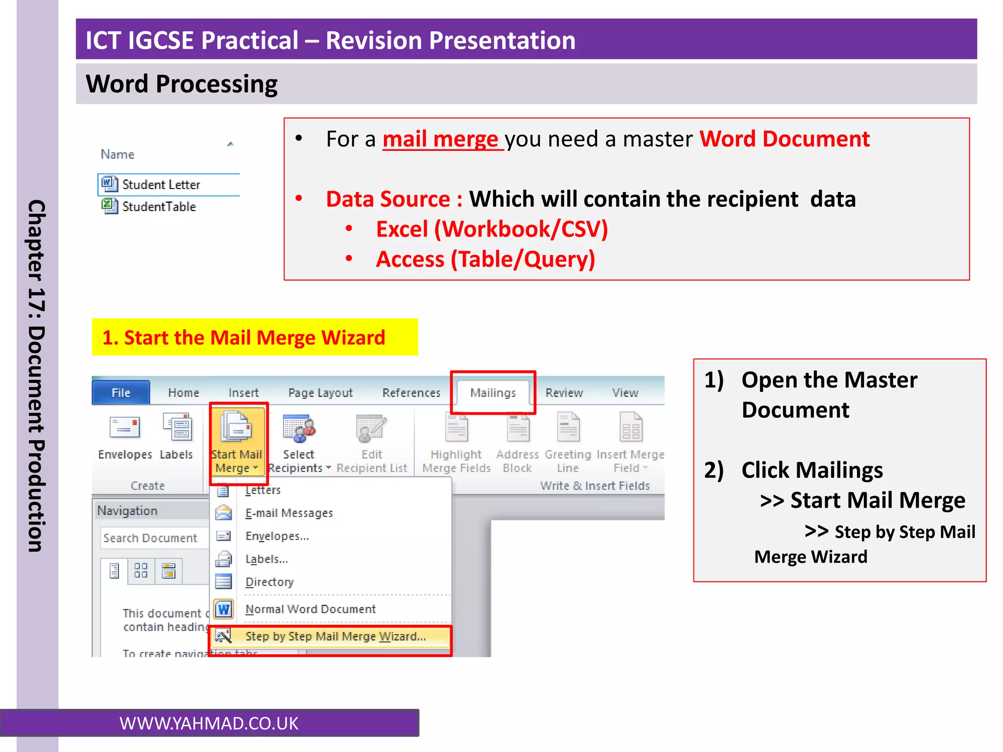 Ict Igcse Practical Revision Word Processing Pdf