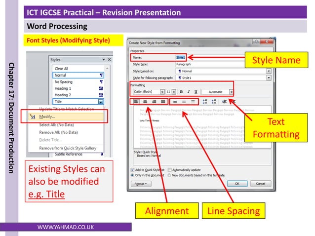 ICT IGCSE Practical Revision - Word Processing.pdf | Desktop Publishing | Computer Software and ...