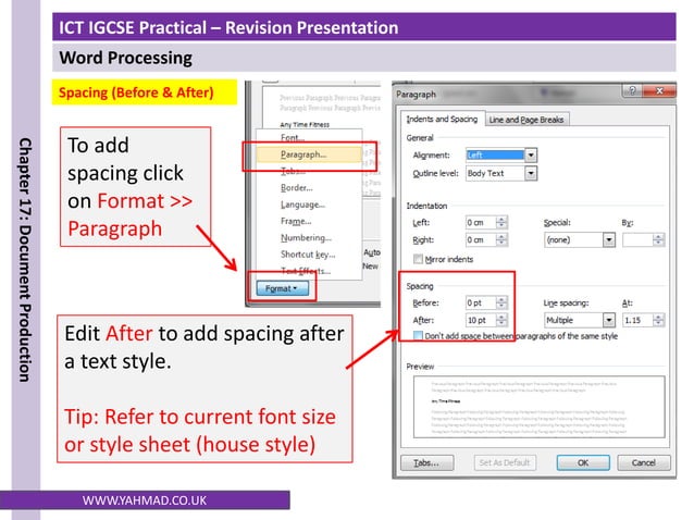 ICT IGCSE Practical Revision - Word Processing.pdf | Desktop Publishing | Computer Software and ...