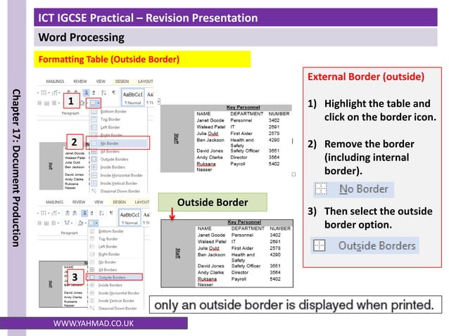 ICT IGCSE Practical Revision - Word Processing.pdf | Desktop Publishing ...