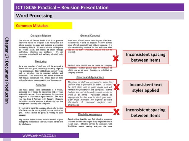 ICT IGCSE Practical Revision - Word Processing.pdf | Desktop Publishing | Computer Software and ...