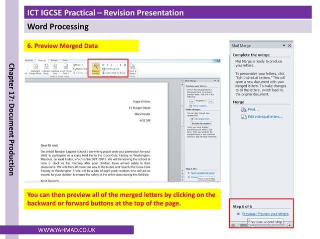 ICT IGCSE Practical Revision - Word Processing.pdf | Desktop Publishing | Computer Software and ...