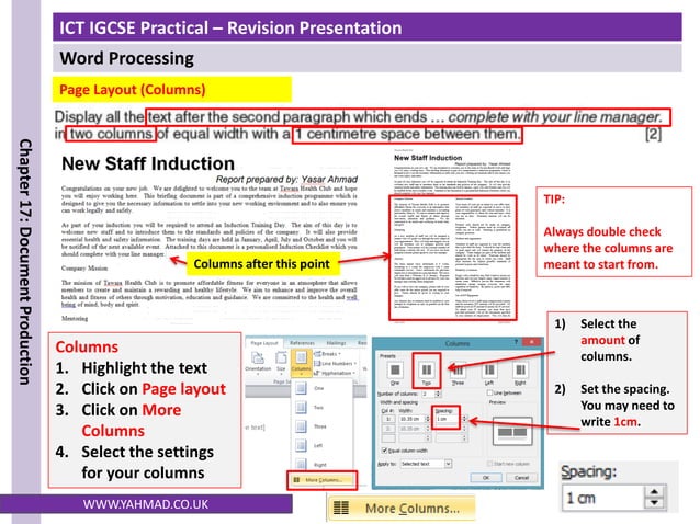 Ict Igcse Practical Revision Word Processing Pdf