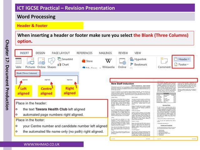 Ict Igcse Practical Revision Word Processing Pdf