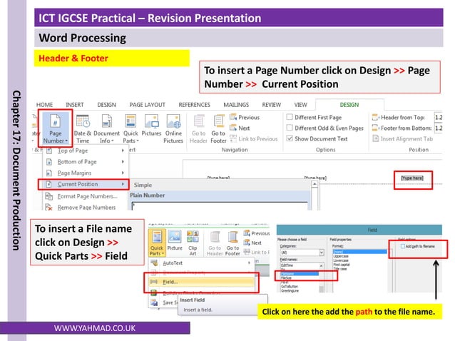 ICT IGCSE Practical Revision - Word Processing.pdf | Desktop Publishing | Computer Software and ...