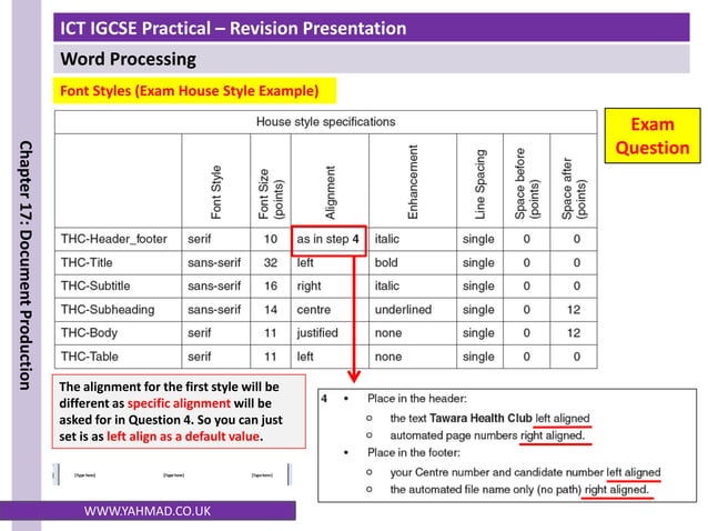 Ict Igcse Practical Revision Word Processingpdf 9982
