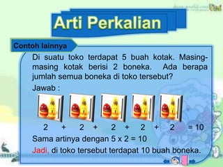 Perkalian Bilangan untuk kelas 2 SD | PPSX