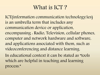 Ict in department of english | PPTX