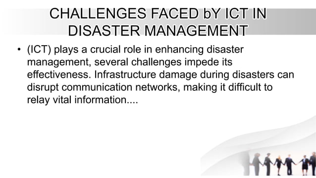 ICT IN DISASTER MANAGEMENT ict busness.pdf