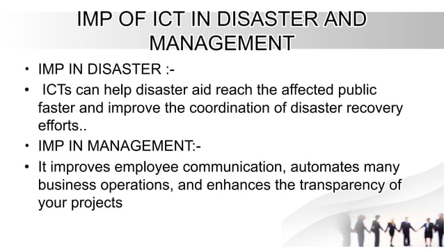 ICT IN DISASTER MANAGEMENT ict busness.pdf