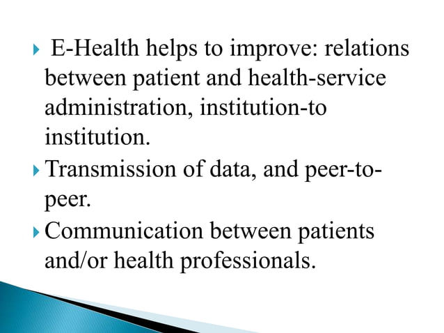 Ict in e health system | PPT