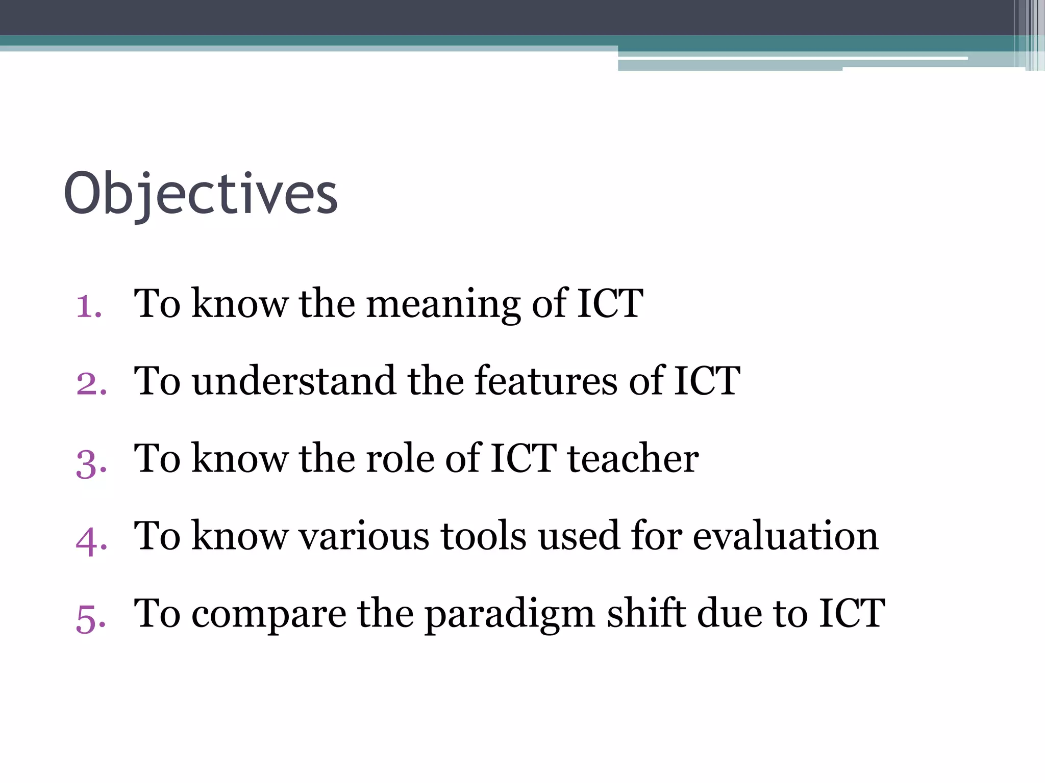 Ict in education | PPTX