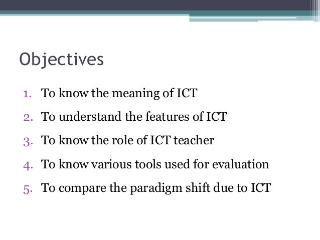 Ict in education