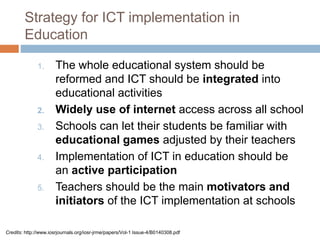 ICT in education | PPT