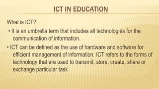 ICT in Education & its Application in Tripura | PPTX