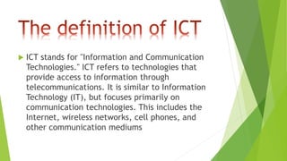 Ict in education | PPT