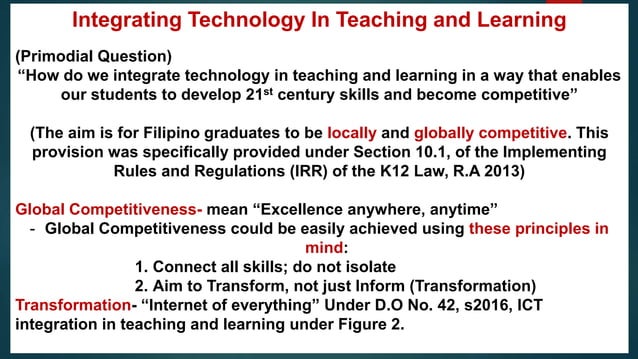 ICT IN EDUCATION for ur references in reporting | PPT