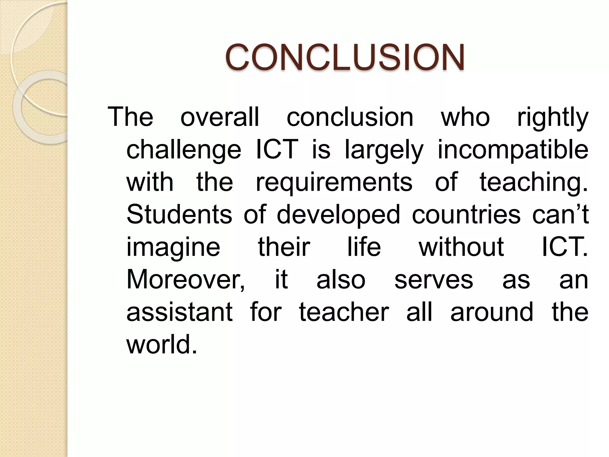 ICT IN EDUCATION | PPTX
