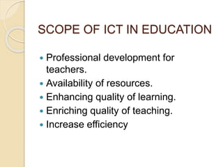 ICT IN EDUCATION | PPT