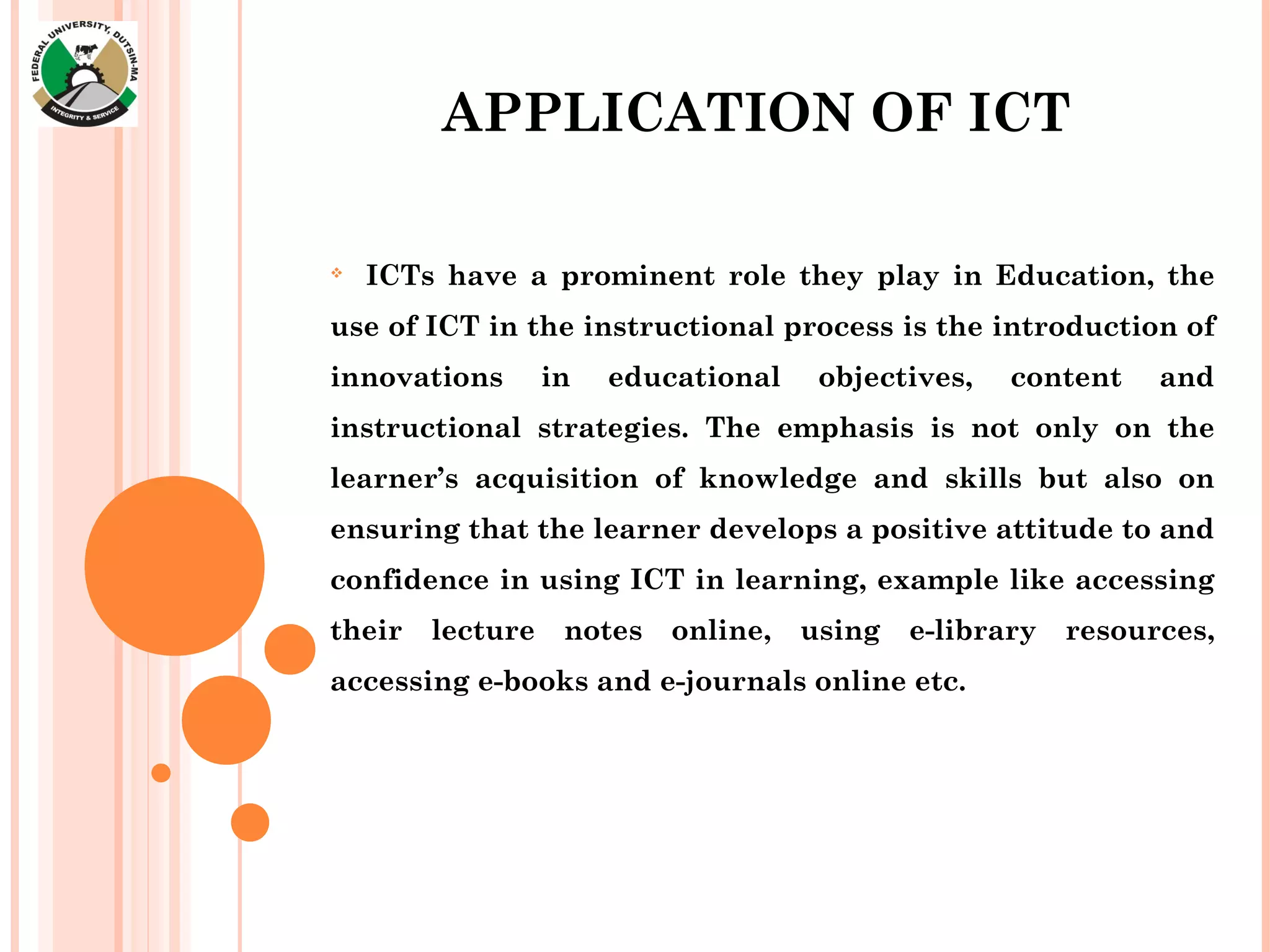 Ict in education fudma 2017 | PPT