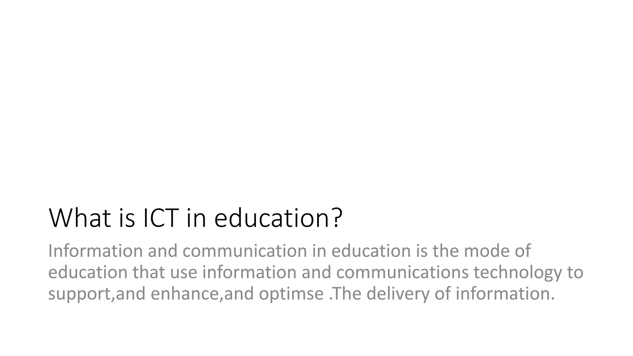 Ict in education m | PPTX