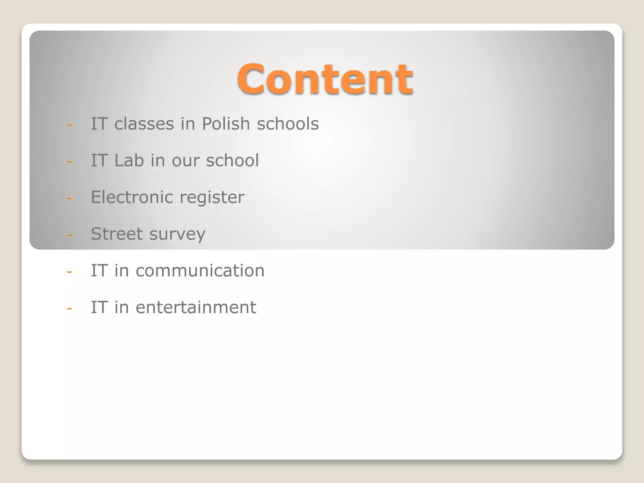 Ict in education poland | PPT