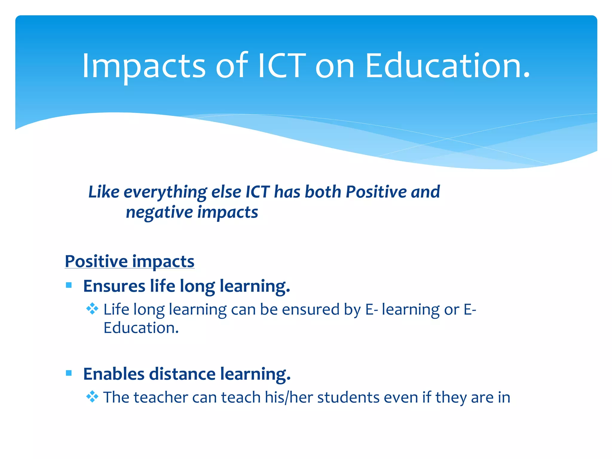 Ict in education slideshare | PPTX