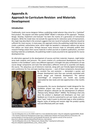 ICT In Education Teachers Professional Development Toolkit | PDF