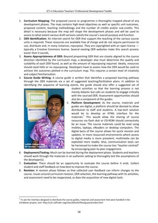 ICT In Education Teachers Professional Development Toolkit | PDF